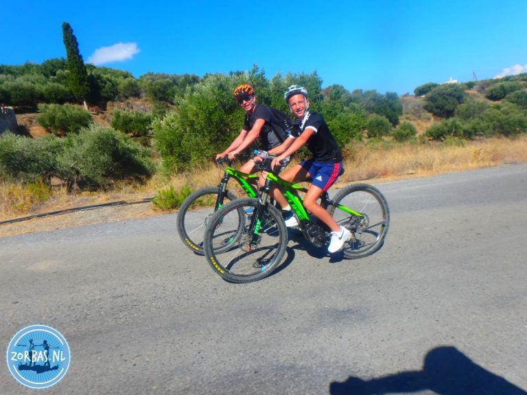 Electric cycling on Crete Greece