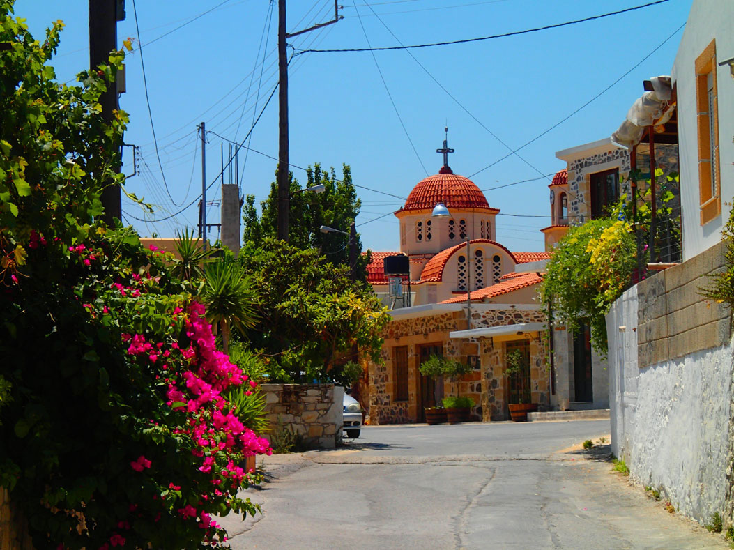 Hiking around village and gorges in Crete