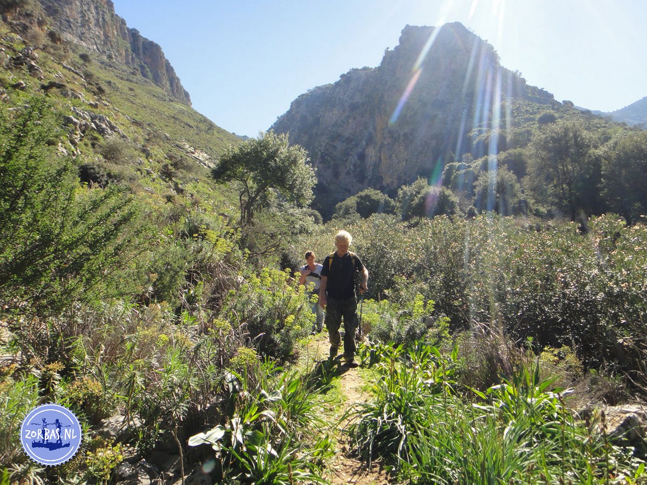 Rozas gorge on Crete Greece