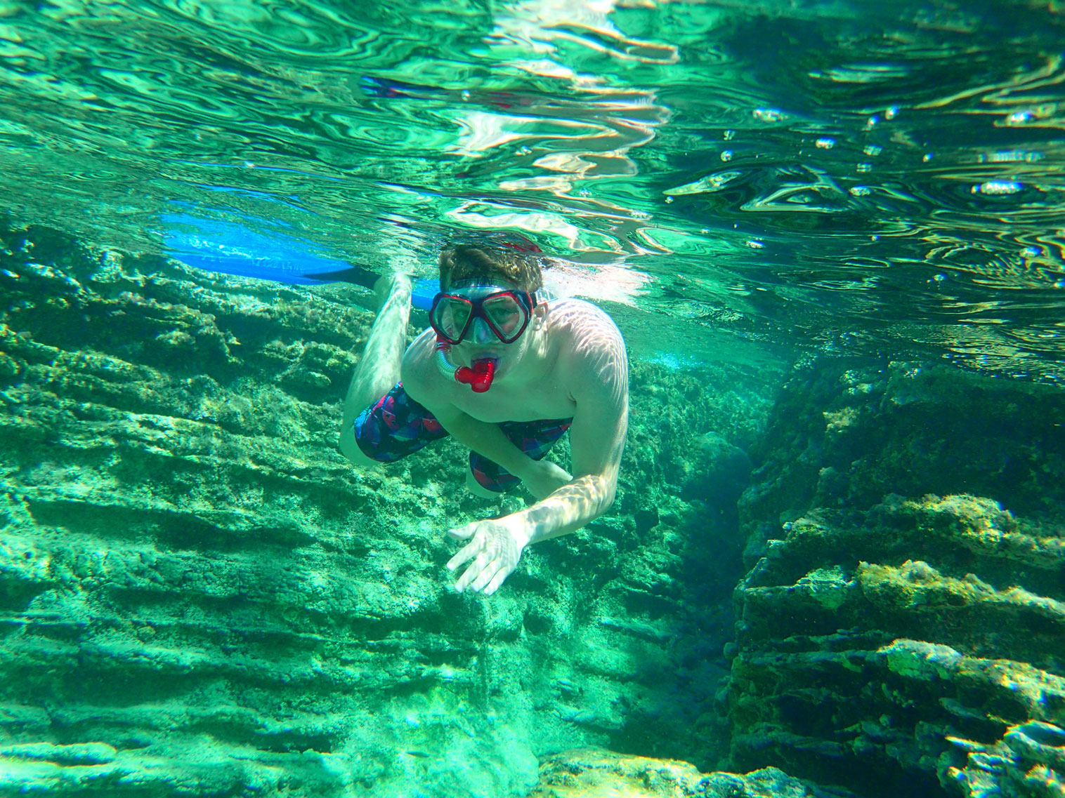 Snorkelling at various locations on Crete Greece