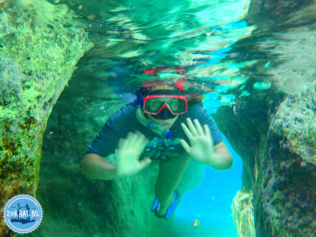 Snorkelling in Crete Greece
