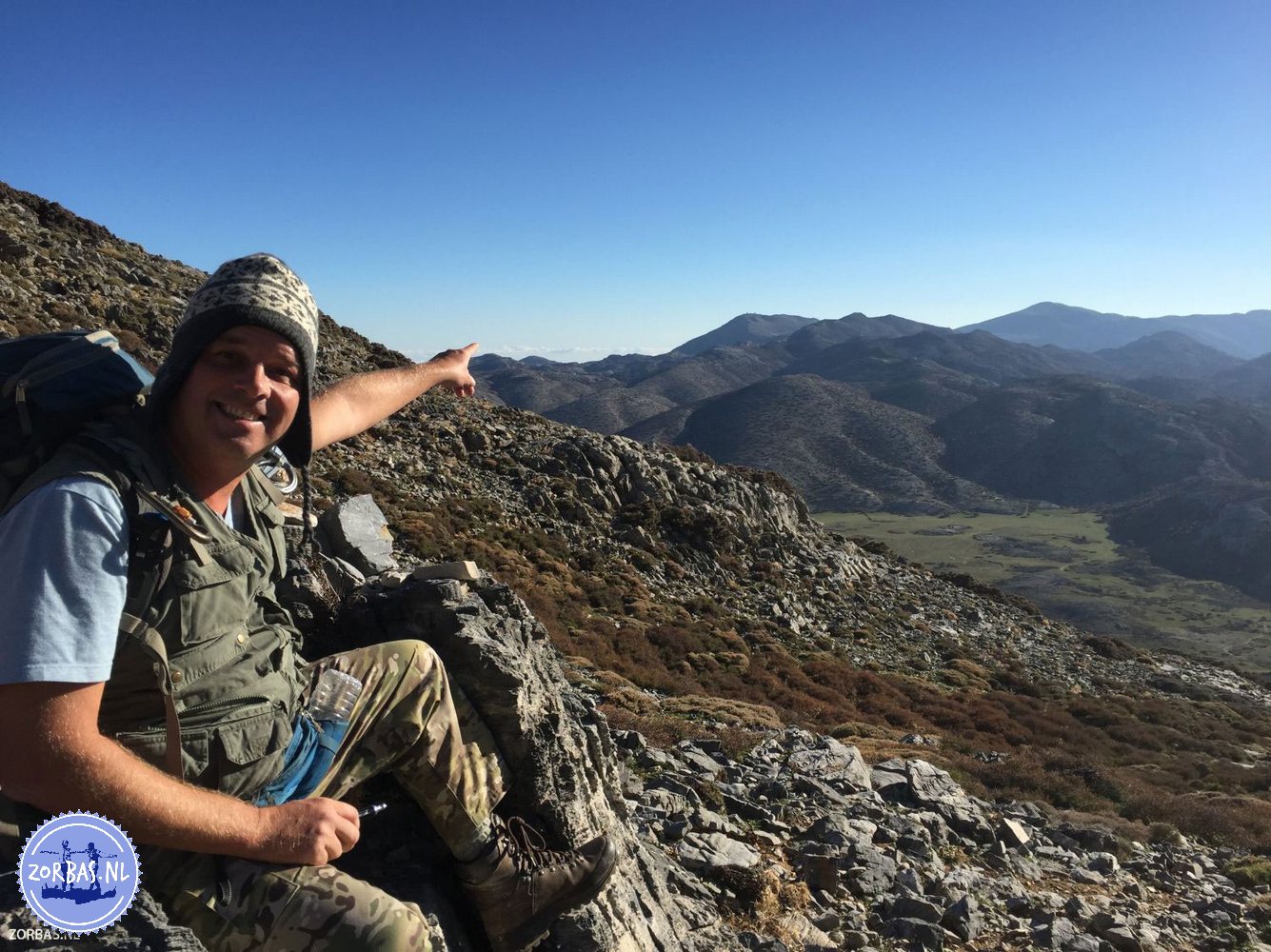 Wandern zum Psiloritis Berg auf Kreta