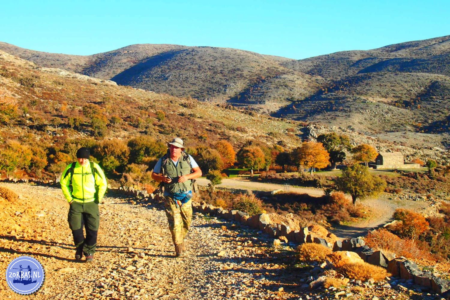 Wandern zum Psiloritis Berg auf Kreta