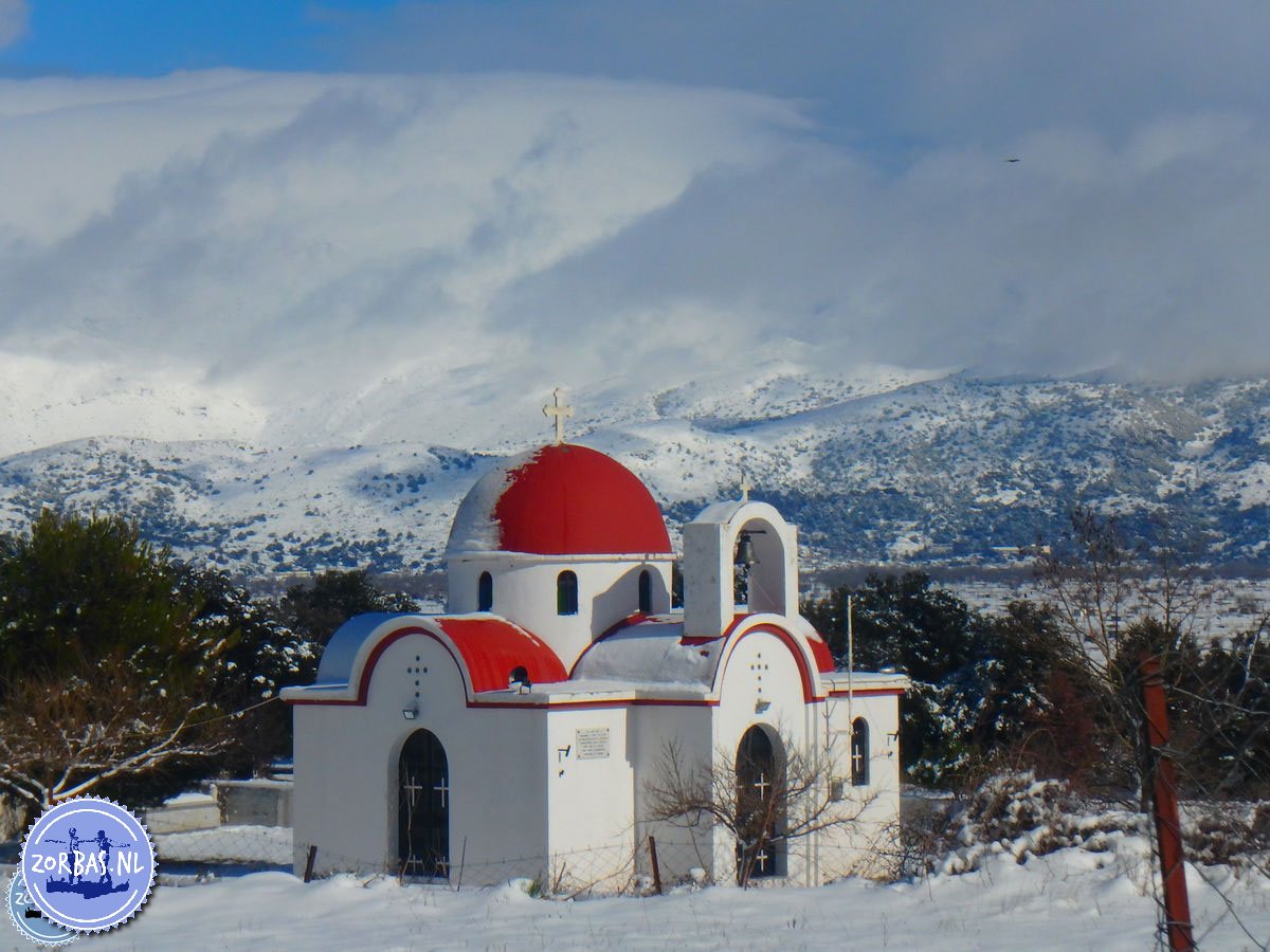 Wandern auf kreta im winter