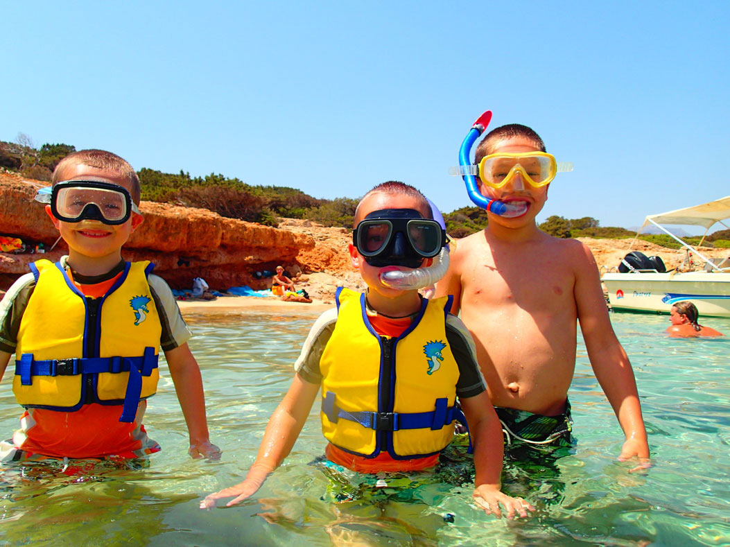 Snorkelling in Crete Greece