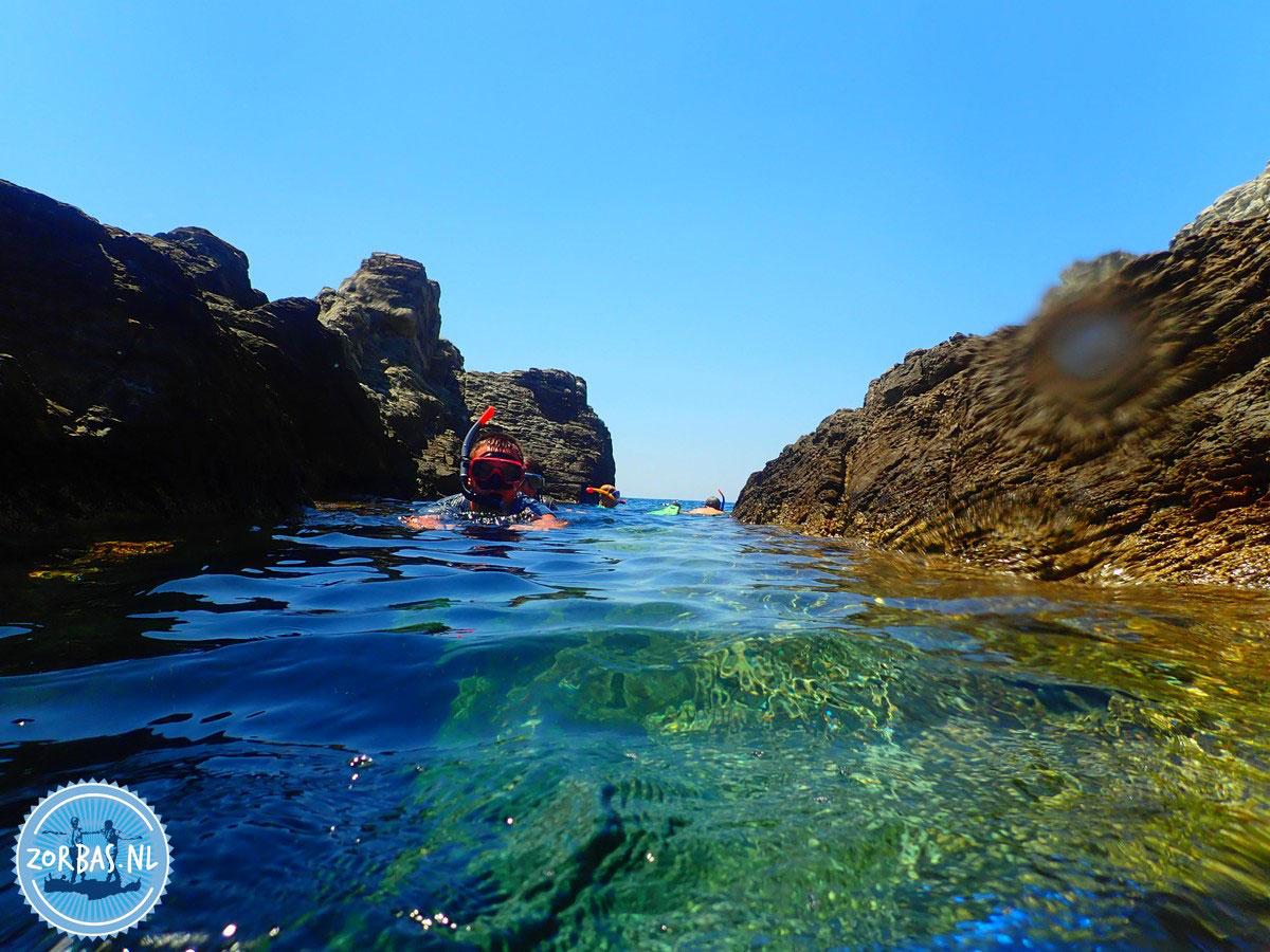 Snorkelling in Crete Greece