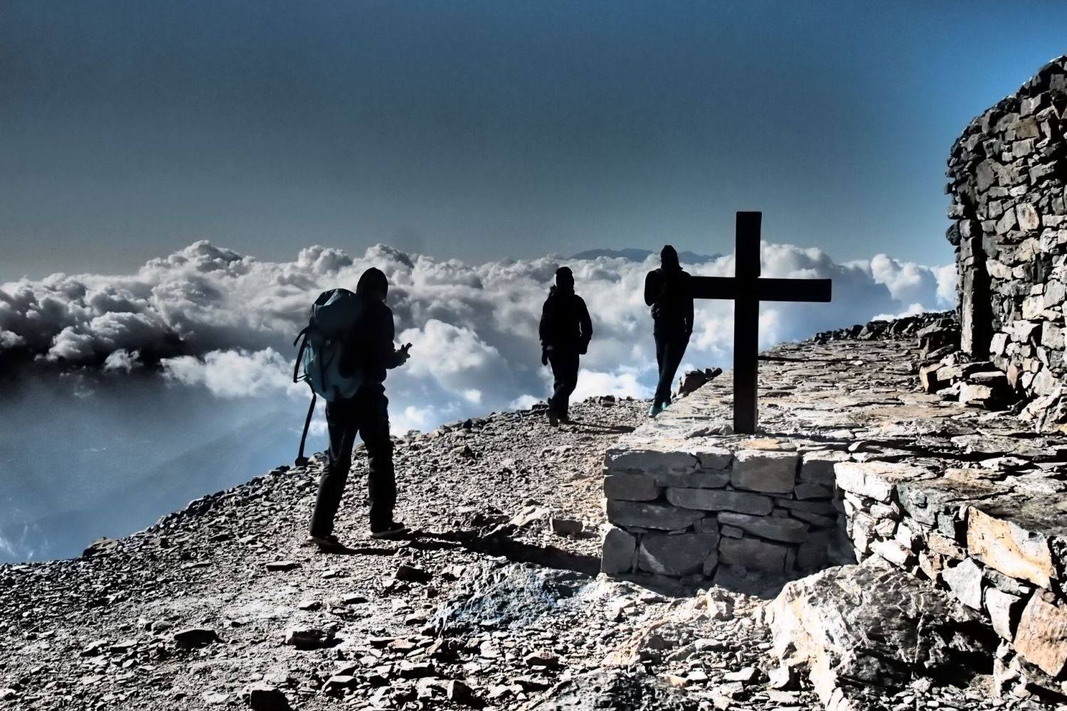 Wandern zum Psiloritis Berg auf Kreta