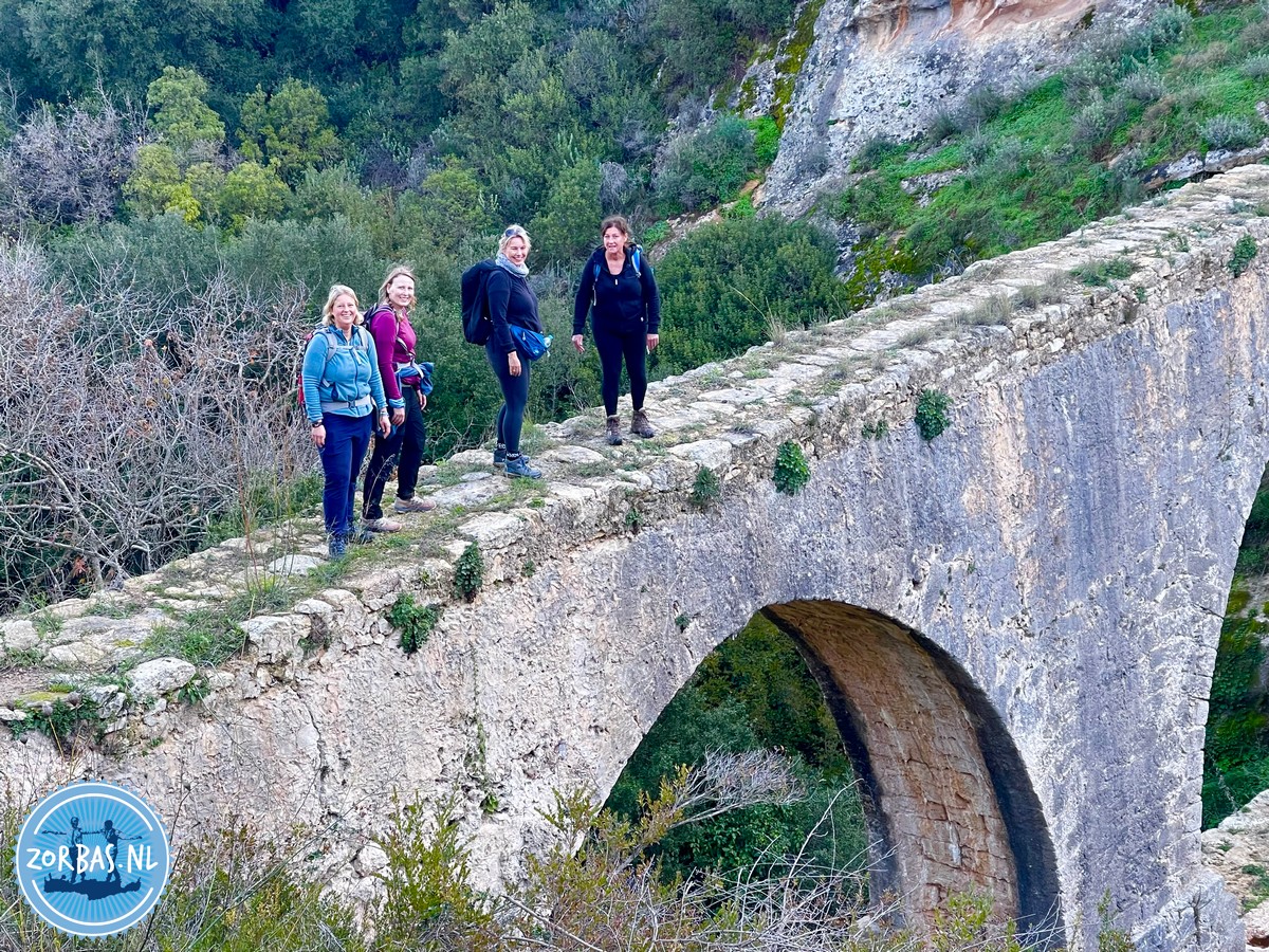 Setting up walking routes in Crete