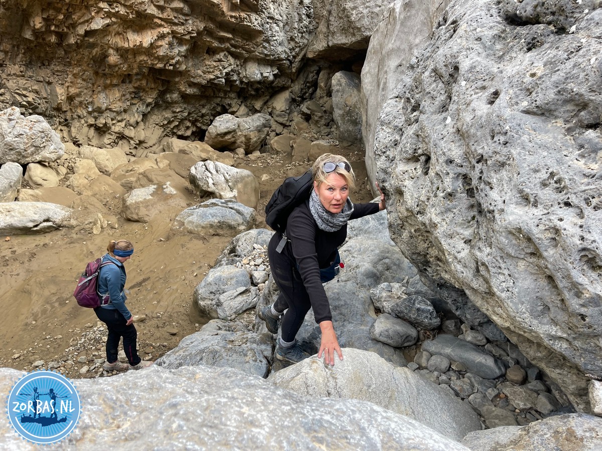 Setting up walking routes in Crete