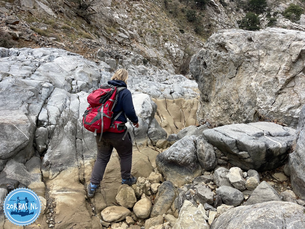 Setting up walking routes in Crete