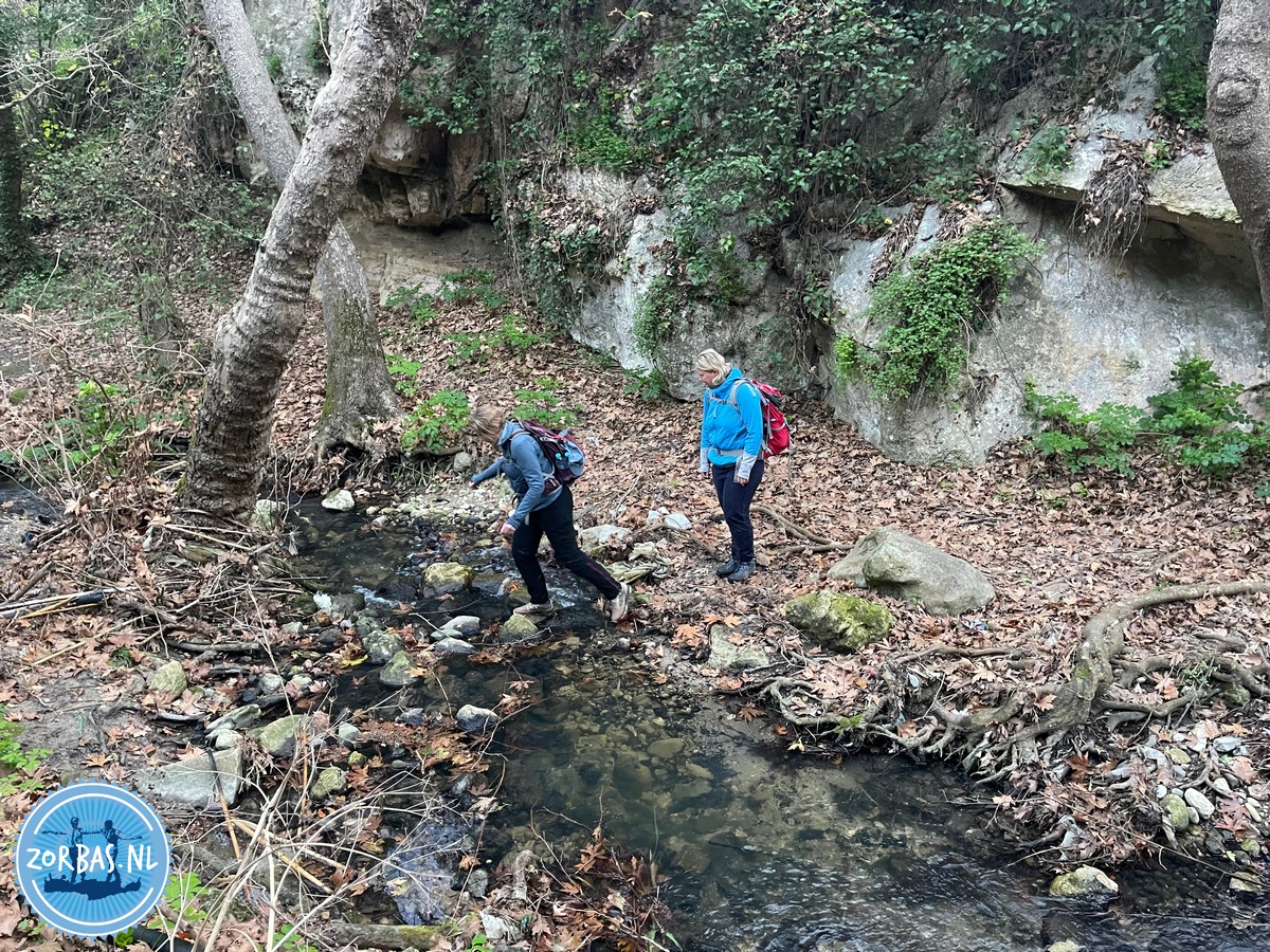 Setting up walking routes in Crete